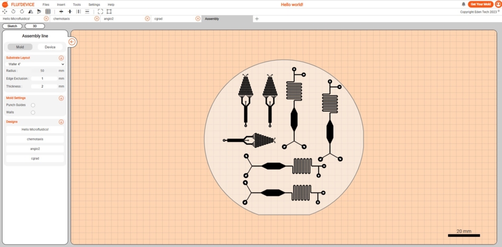 Microfluidic design - Step by step - EDEN TECH
